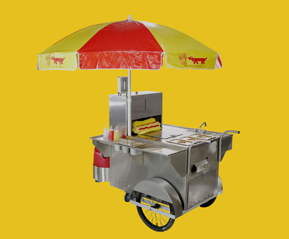 Classic New Yorker Hot Dog Cart| Willy Dogs Hot Dog Carts